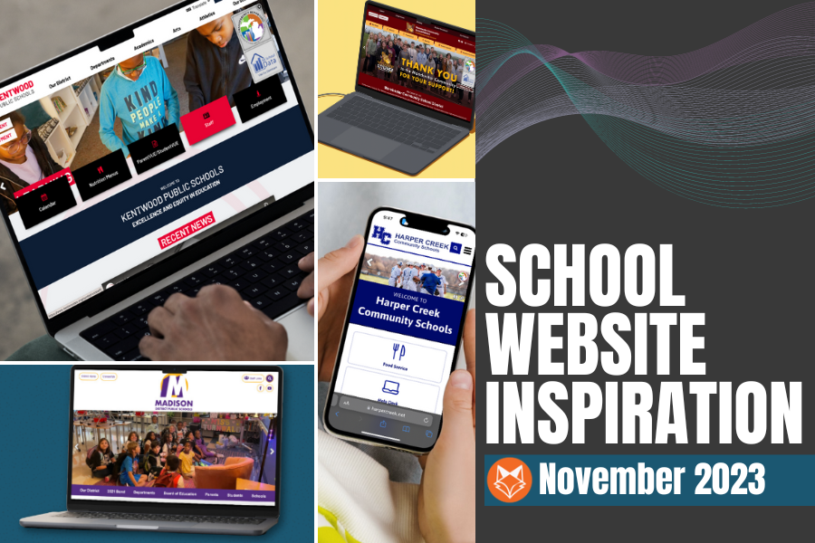 School Website Design Inspiration - November 2023